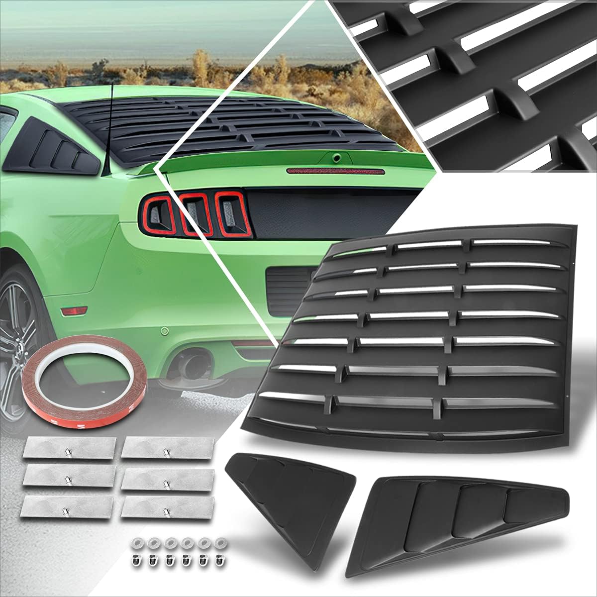 Amazon.com: Rear + Side Window Louver Sun Shade Cover Compatible with ...