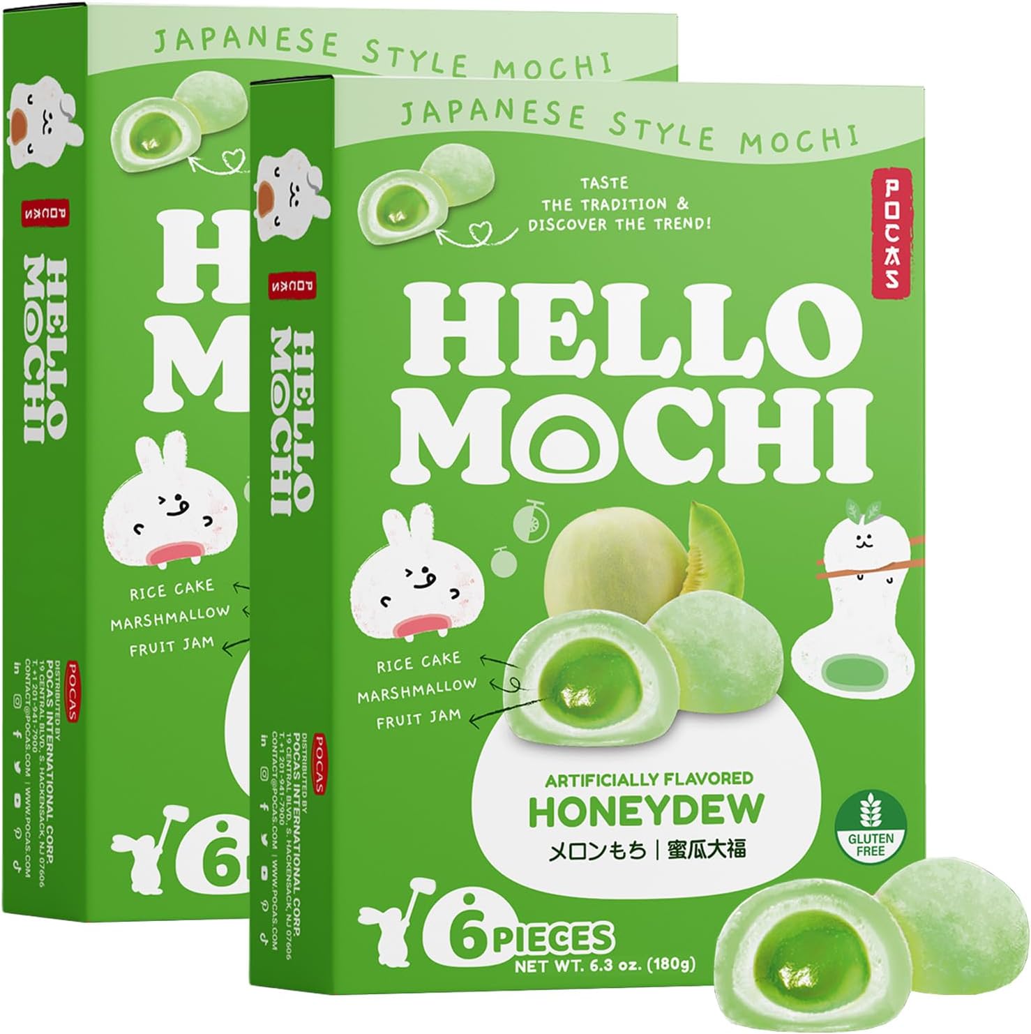 Amazon.com: Japanese Mochi Variety Pack: Red Bean, Taro, Green Tea, and ...
