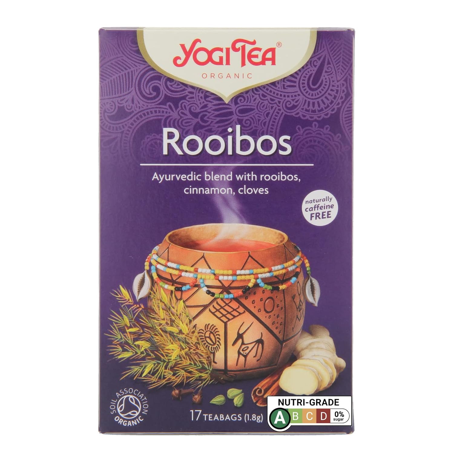 Amazon.com : YOGI TEA Organic African Spice Tea, 17 CT : Herbal Teas ...