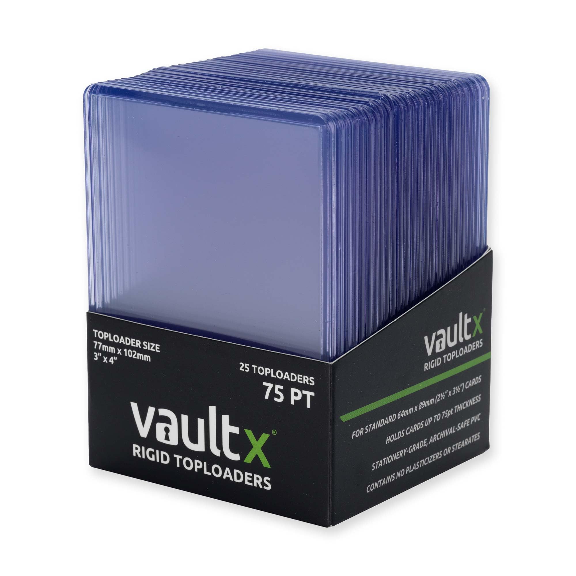 Snapklik.com : Vault X Premium Extra Thick Seamless Toploaders 75pt - 3 ...