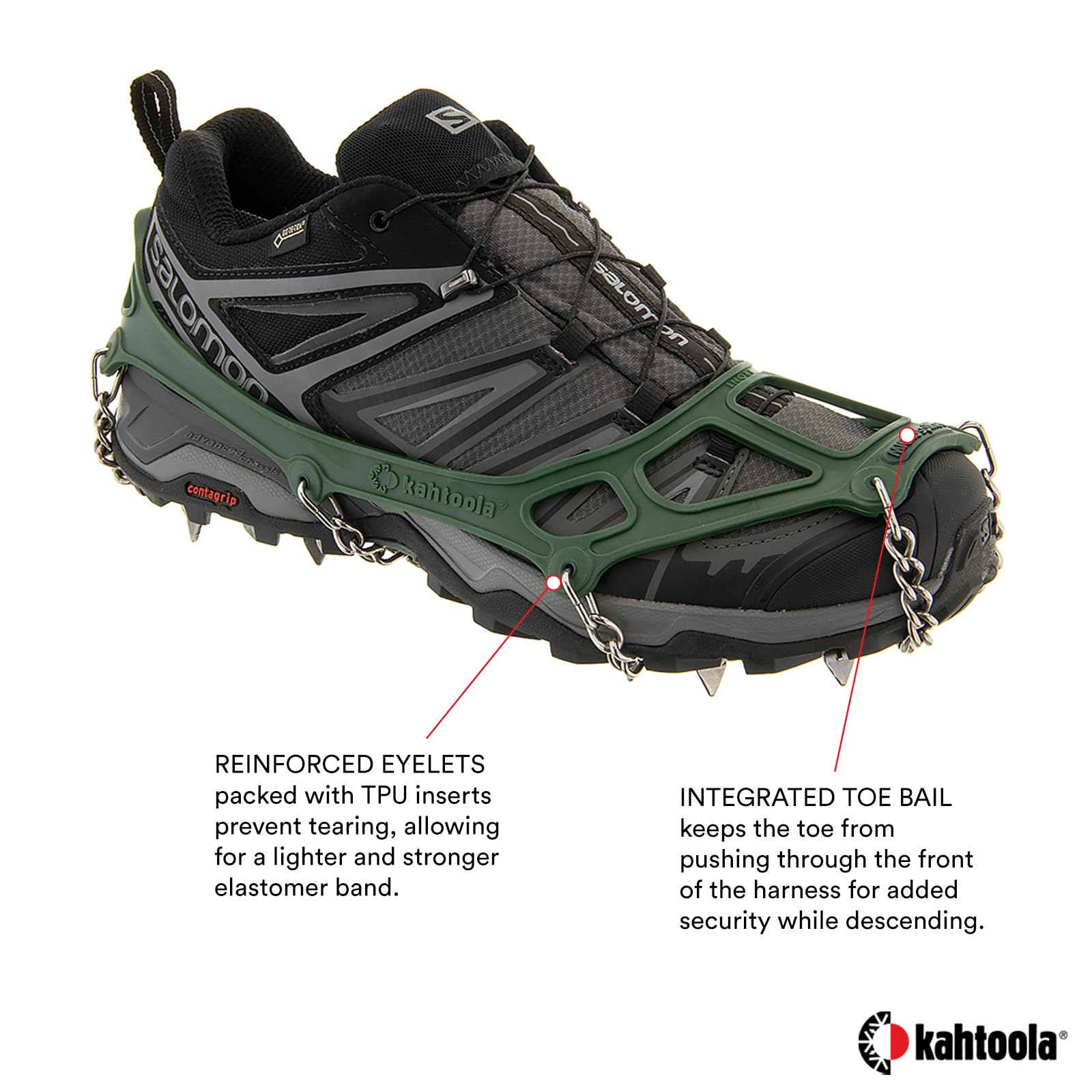 Snapklik.com : Kahtoola MICROspikes Footwear Traction For Winter Trail Hiking & Ice Mountaineering