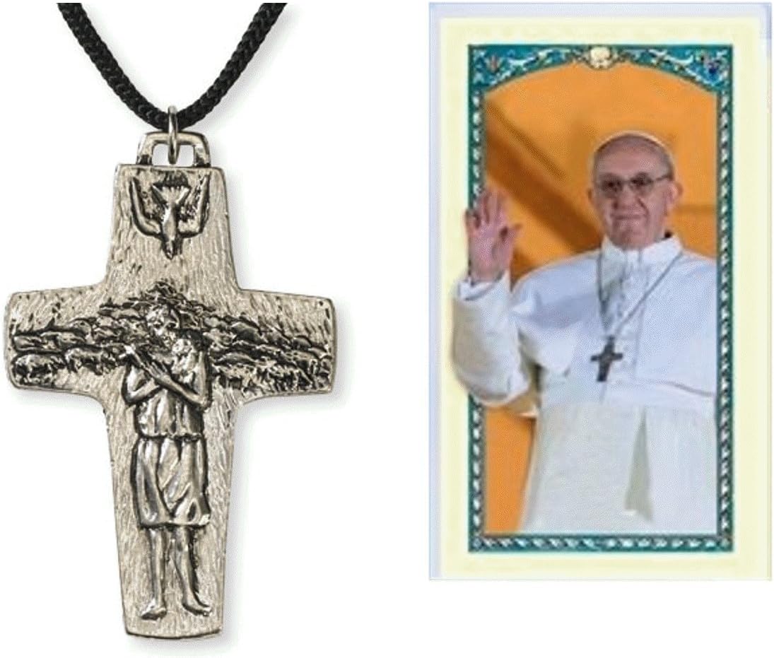 Gifts by Lulee, LLC Pope Francis Pectoral Good Shepherd Cross Free Pope ...