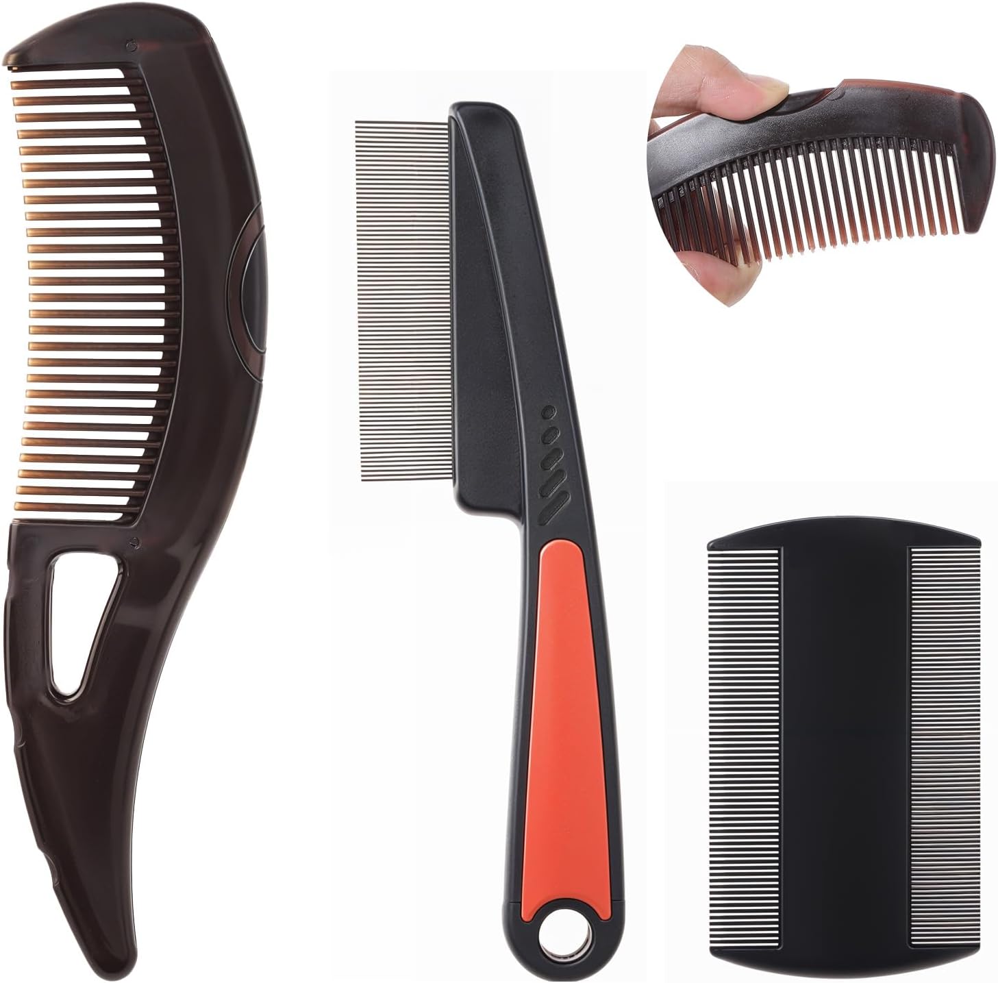3 Pcs Dandruff Combs, Scalp Comb for Psoriasis Sweep Detoxing Removal ...