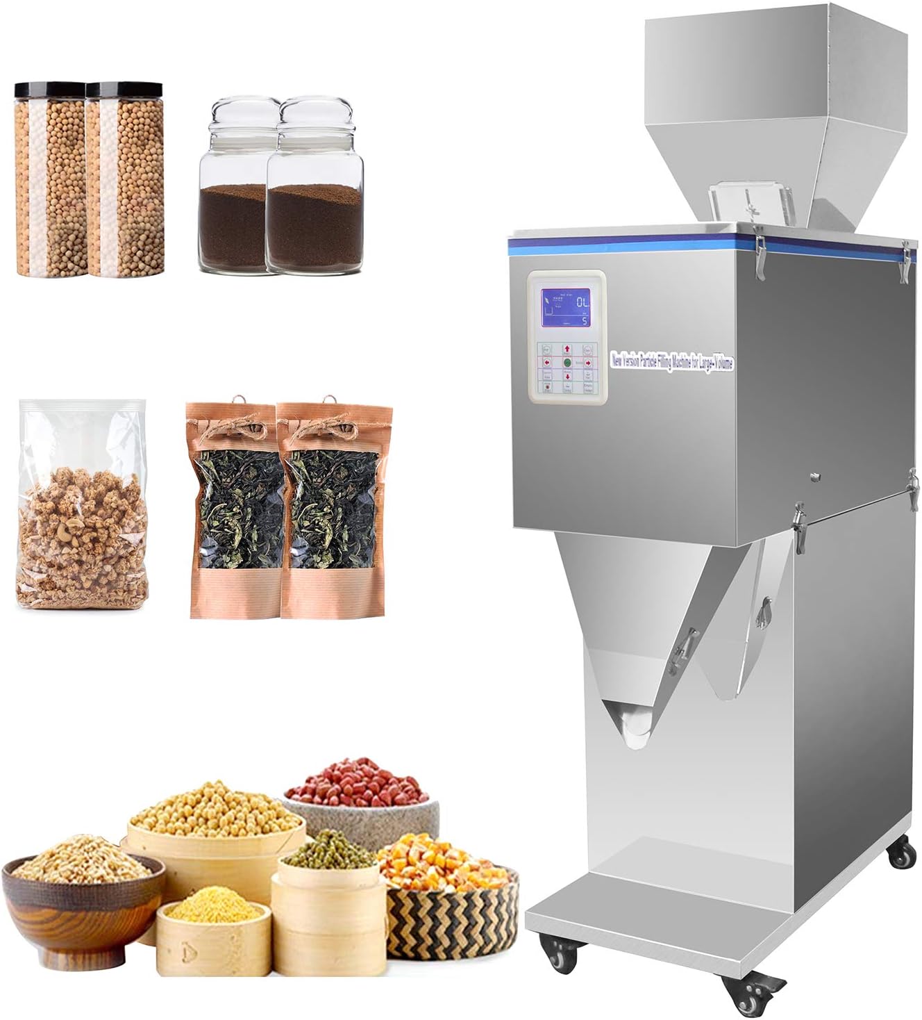 Hanchen Powder Filler Machine LCD Display Automatic Powder Filling ...