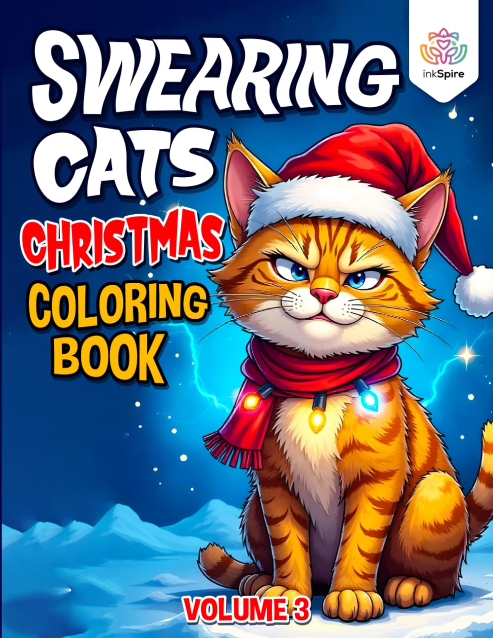 Amazon.com: Swearing Cats Coloring Book For Adults Christmas Edition ...