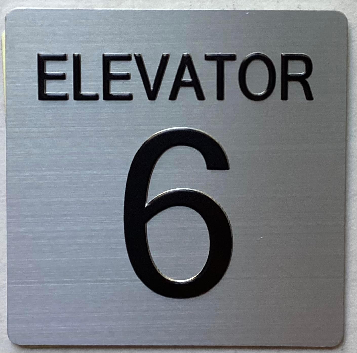 Amazon.com: ELEVATOR NUMBER SIGN SIGN with Raised letters & Grade 2 ...