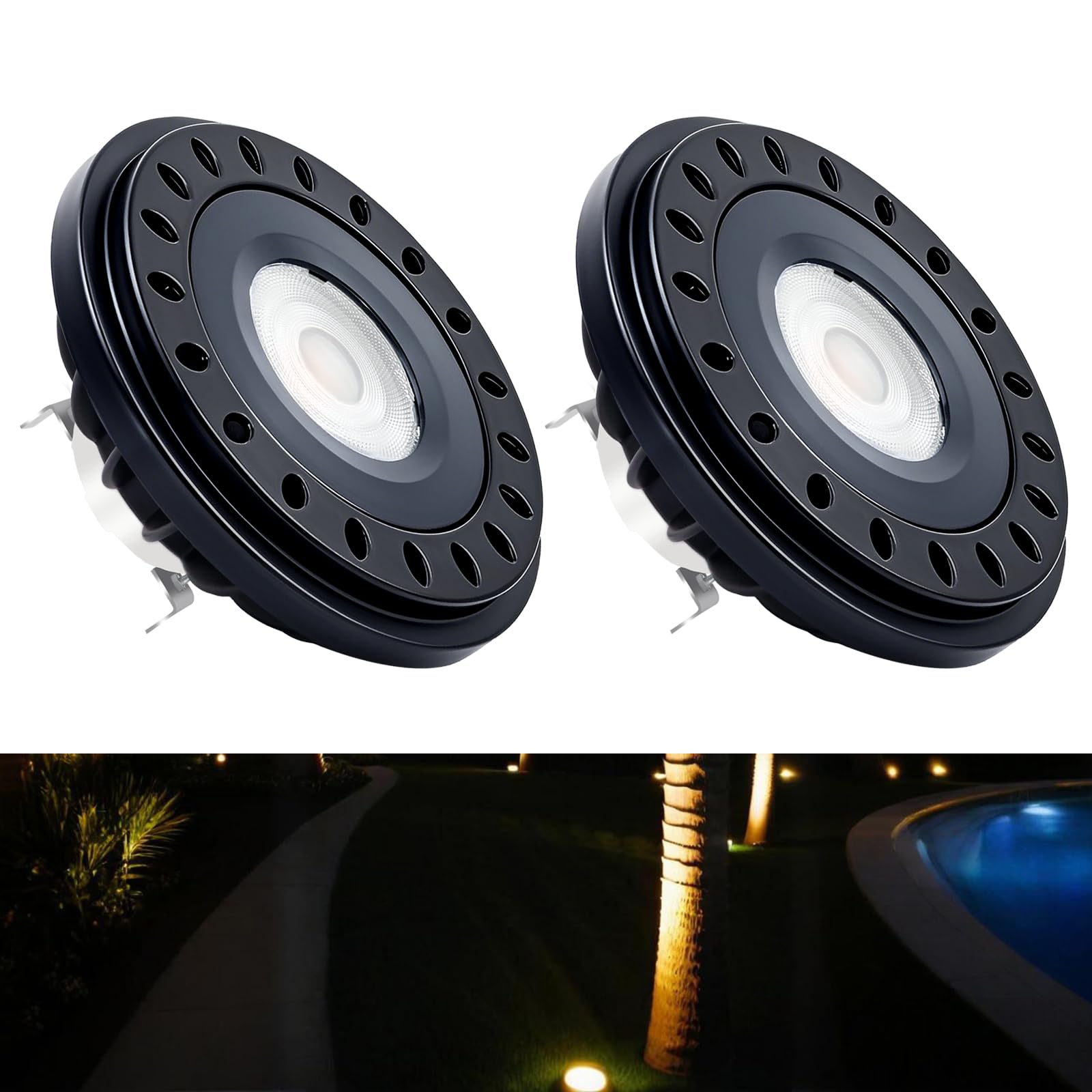 Noobibaba PAR36 LED Landscape Bulb Spotlight, PAR 36 LED Bulb 12V-24V ...