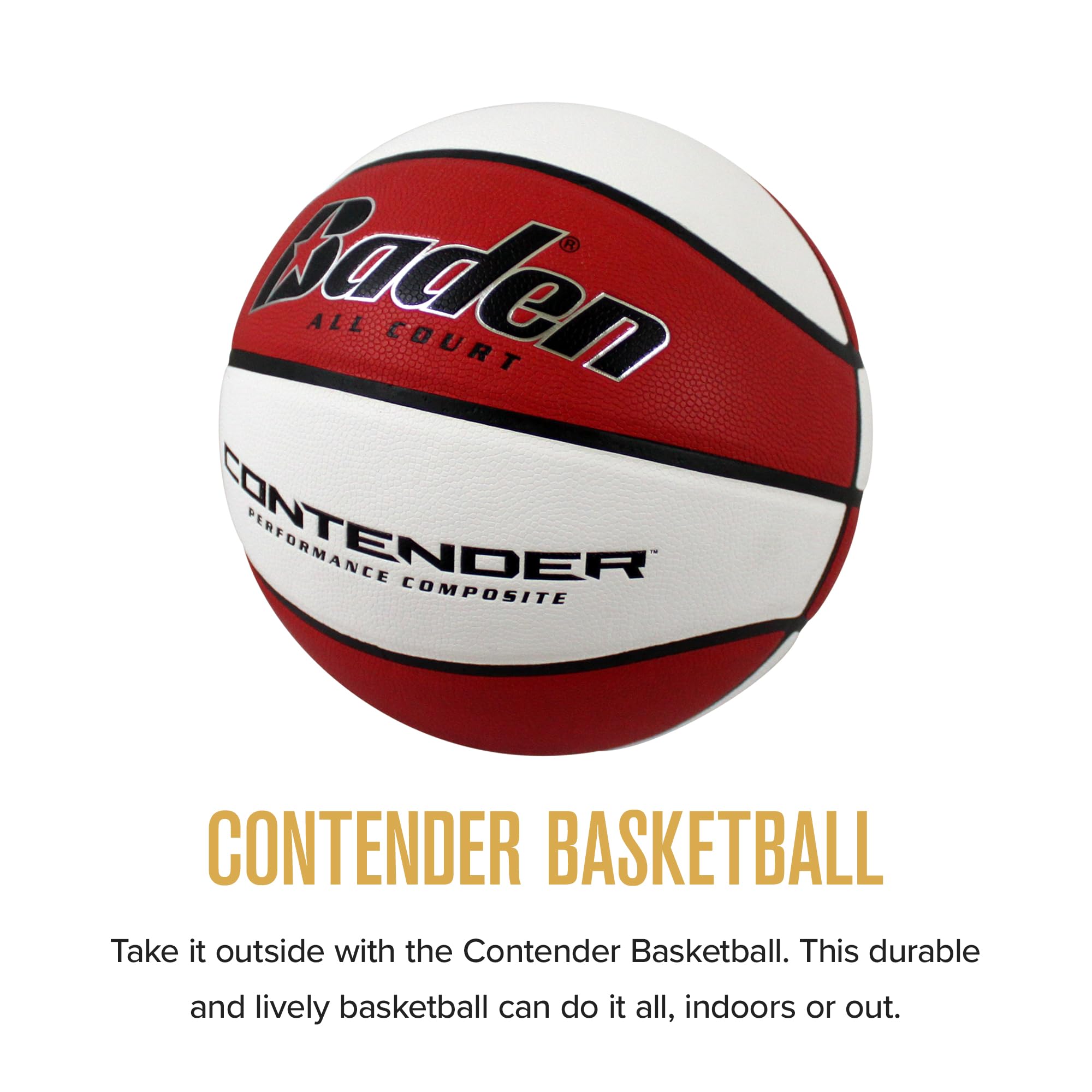 Snapklik.com : Baden Contender Official Wide Channel Basketball Durable ...