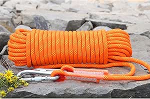8mm Climbing Rope Rescue Rope Construction Rope 32ft/49ft/66ft/82ft ...