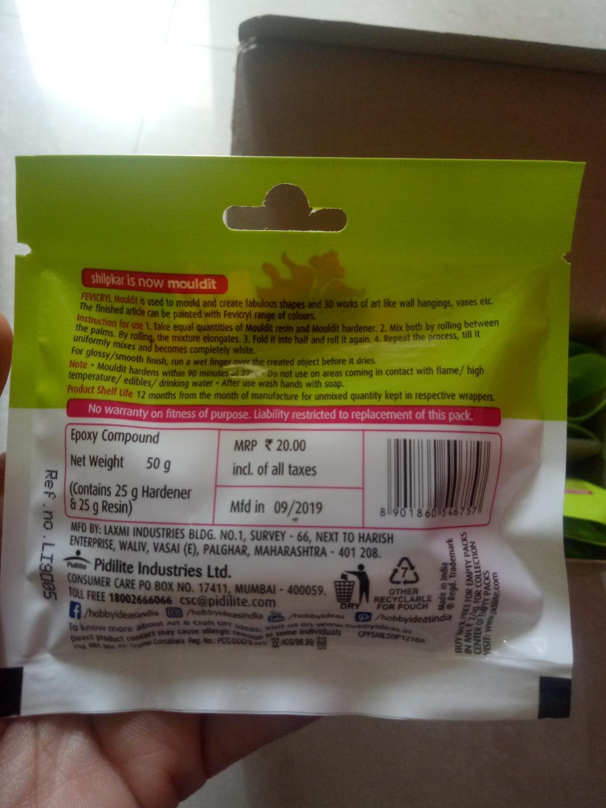 Pidilite Fevicryl Mouldit (50 gm) -Pack of 16 : Amazon.in: Home & Kitchen