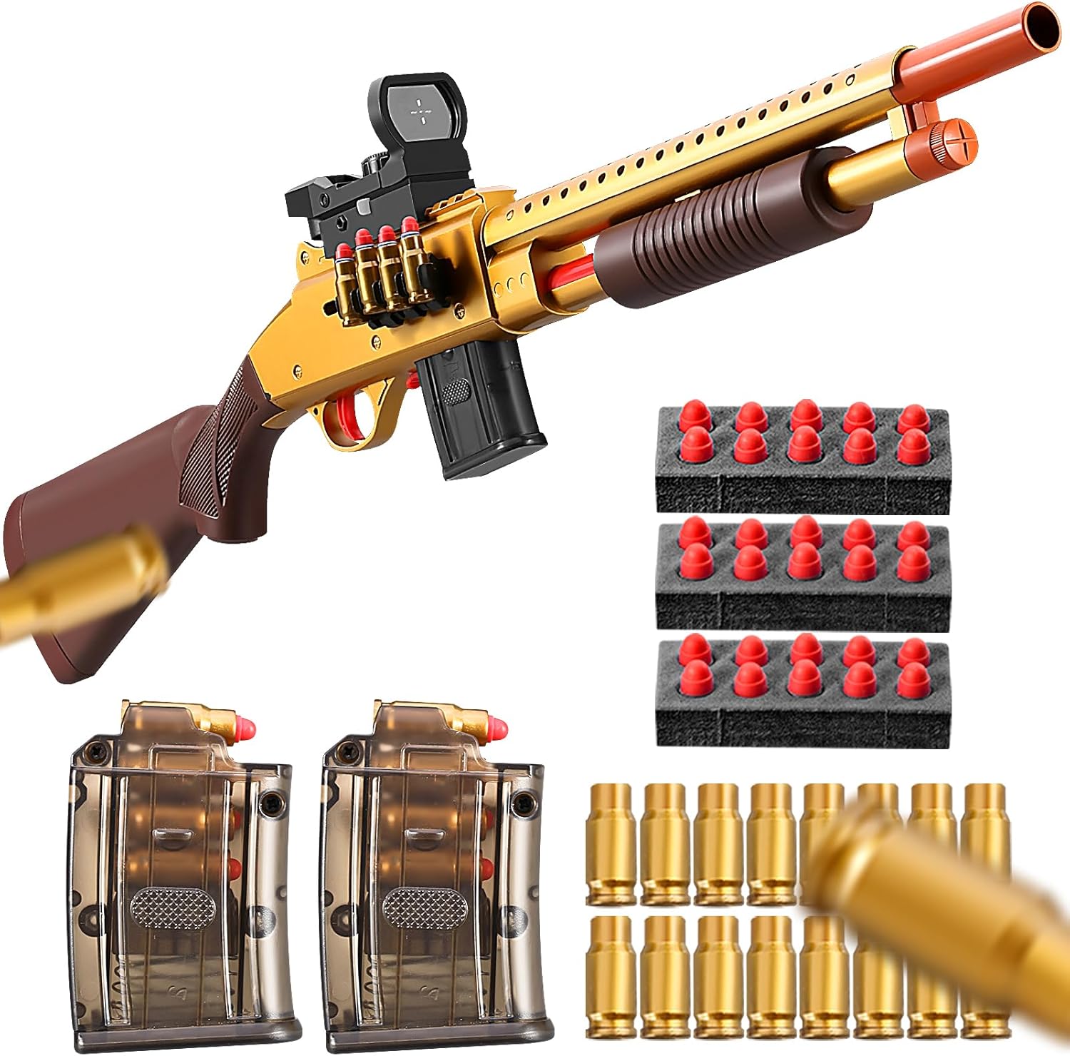 Amazon.com: Toy Shotgun EVA Ball Pellet & Soft Bullet Gun Realistic ...