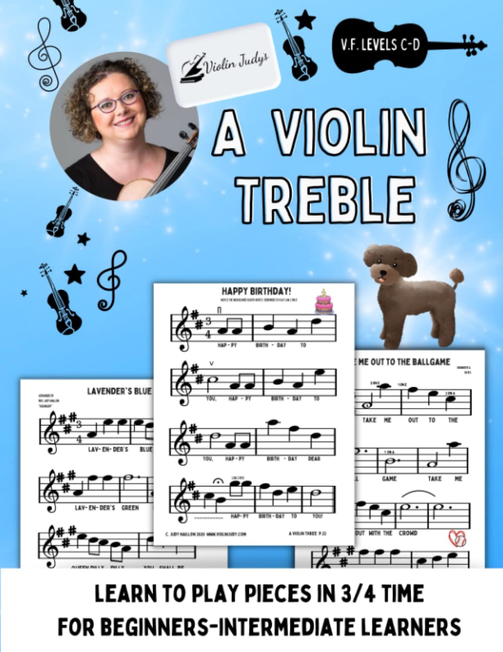 Amazon.com: A Violin Treble: Learn to play pieces in 3/4 time! (Very ...