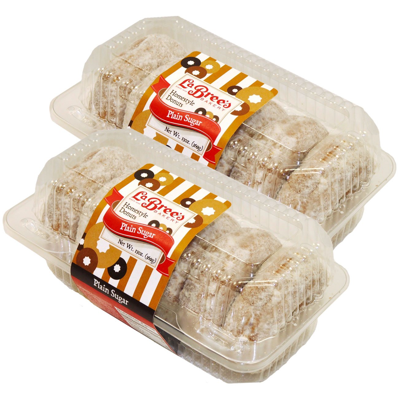 Amazon.com: Fresh Baked Donuts- 2 Packages (Plain Sugar/Plain Sugar ...