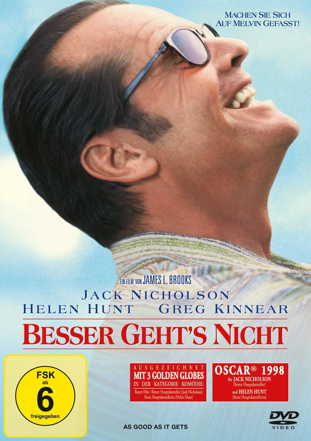 Besser geht's nicht (DVD): Amazon.de: Nicholson, Jack, Hunt, Helen ...