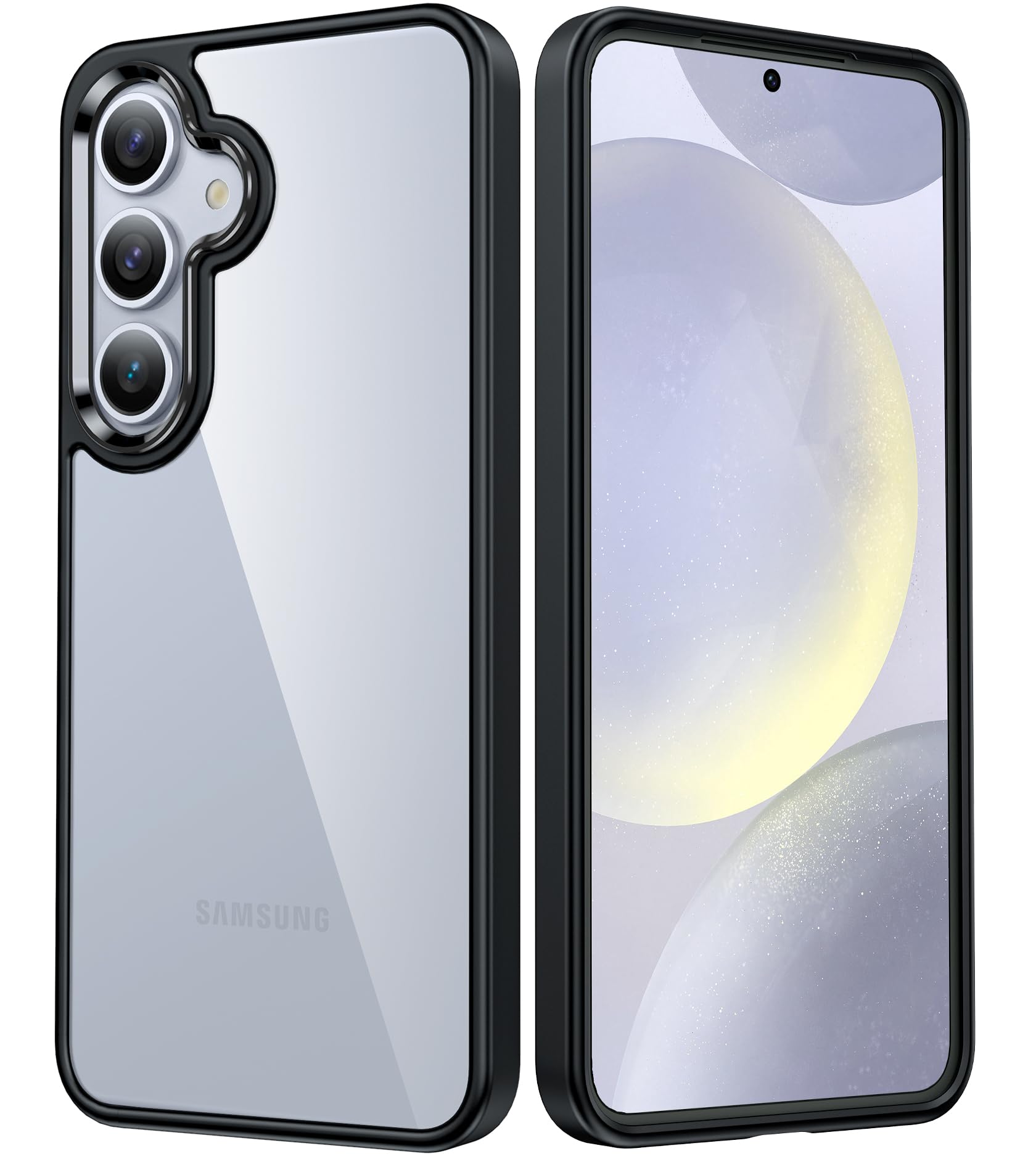 FNTCASE for Samsung Galaxy S24 Case: Clear Slim Shockproof Cell Phone ...