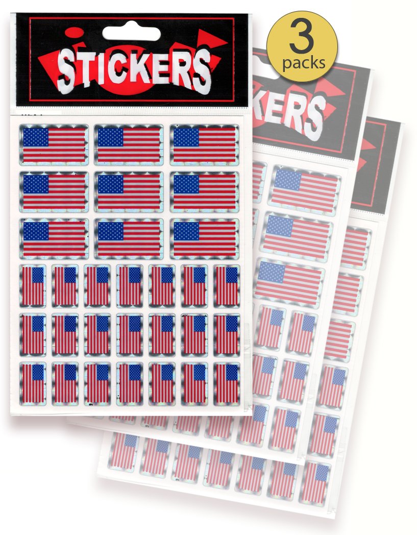 Amazon.com: AoneFun American Flag Stickers Small Patriotic Stickers USA ...