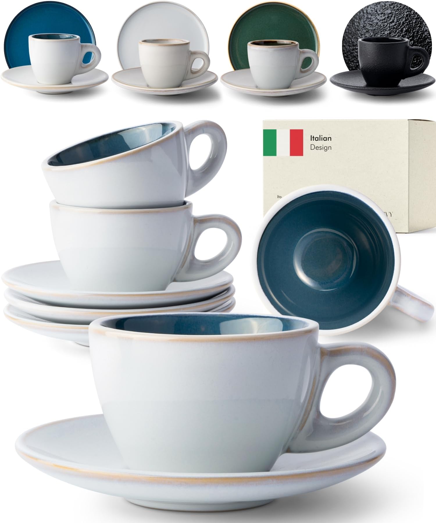 Amazon.com: Bialetti cups Cappuccino Cups: Home & Kitchen