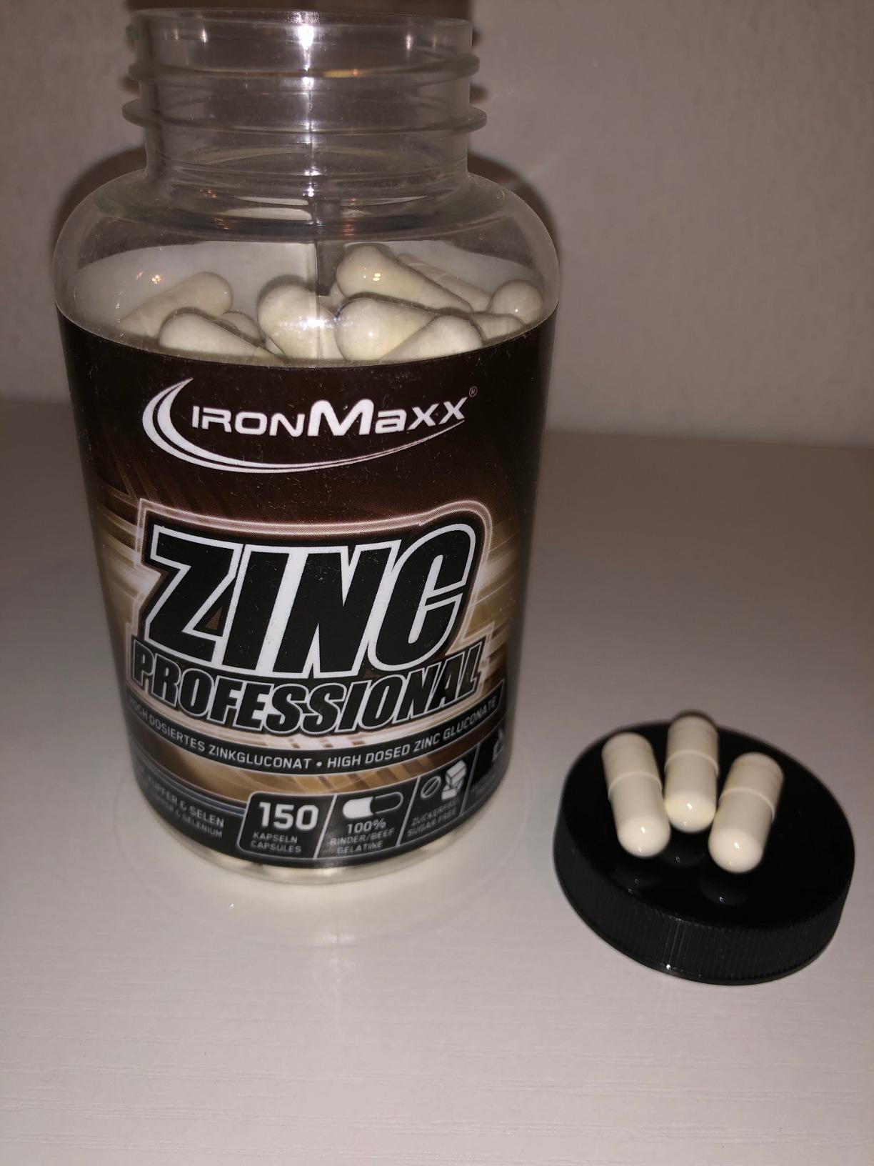 IronMaxx Zinc Professional - 365 vegane Zink-Tabletten hochdosiert | 25mg Zink pro Tablette ...