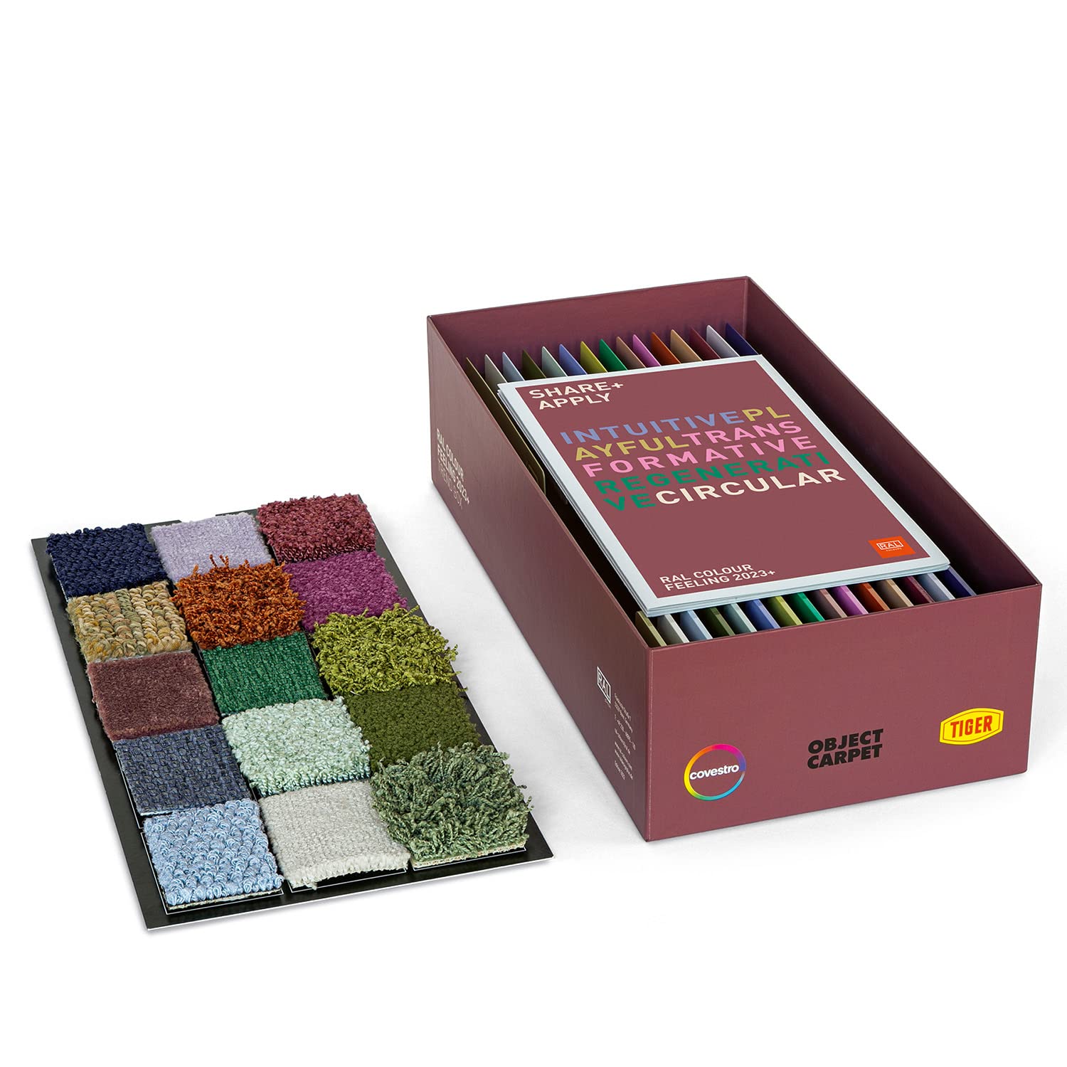 RAL Trend Box – 15 Trend Colours x 4 Material Samples for Product ...