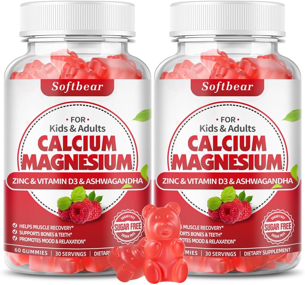 Amazon.com: softbear Calcium Magnesium Zinc Gummies for Women, Calcium ...