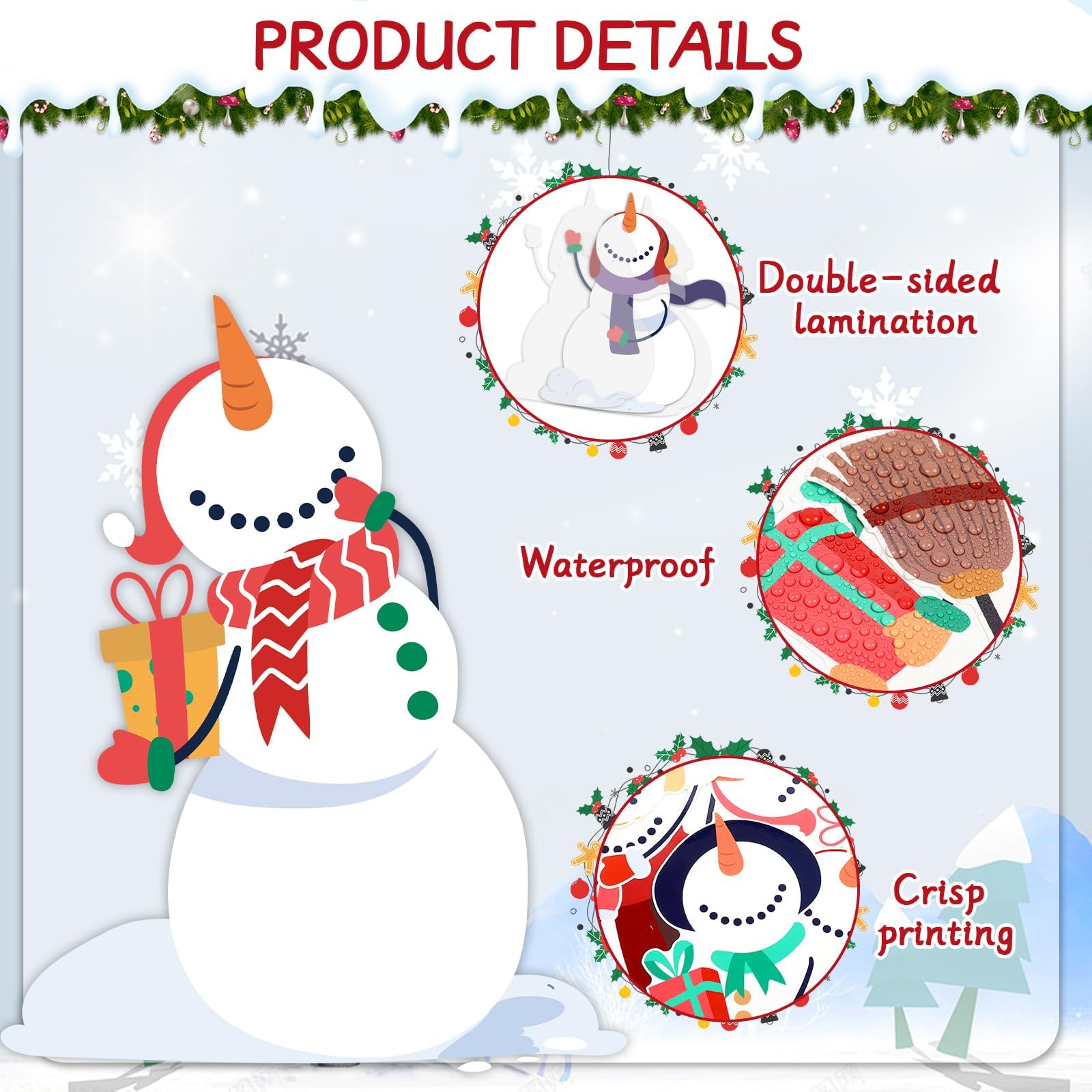 Snapklik.com : Winter Bulletin Board Decoration Set Holiday Paper ...