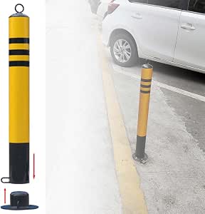 Amazon.com: Barrier Driveway bollards Parking Post 1 2 3set Steel Anti ...