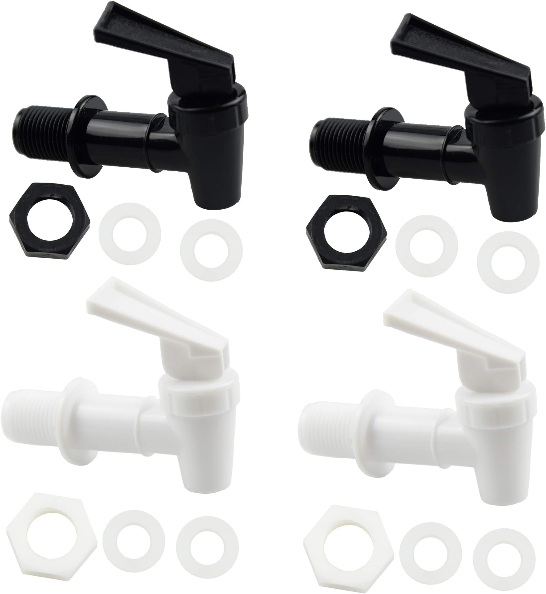 Amazon.com: Replacement Cooler Faucet 4 White Water Dispenser Tap Set ...