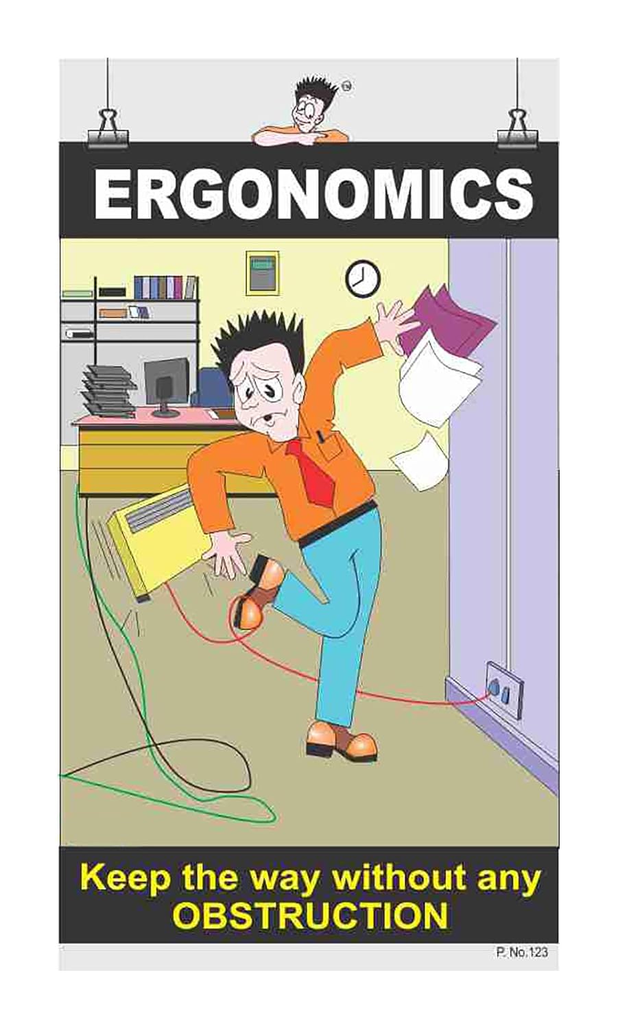 Posterkart Office Safety Poster - Ergonomics, 66 cm x 36 cm x 1 cm ...
