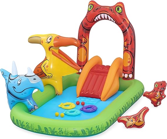 Amazon.com: Bestway H2OGO! Jurassic Splash Kids Inflatable Water Play ...
