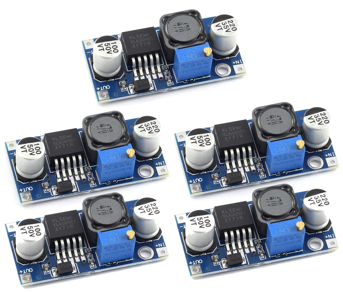 Shockley XL6009 DC-DC Boost Converter Module 3V-32V to 5V-35V 4A ...