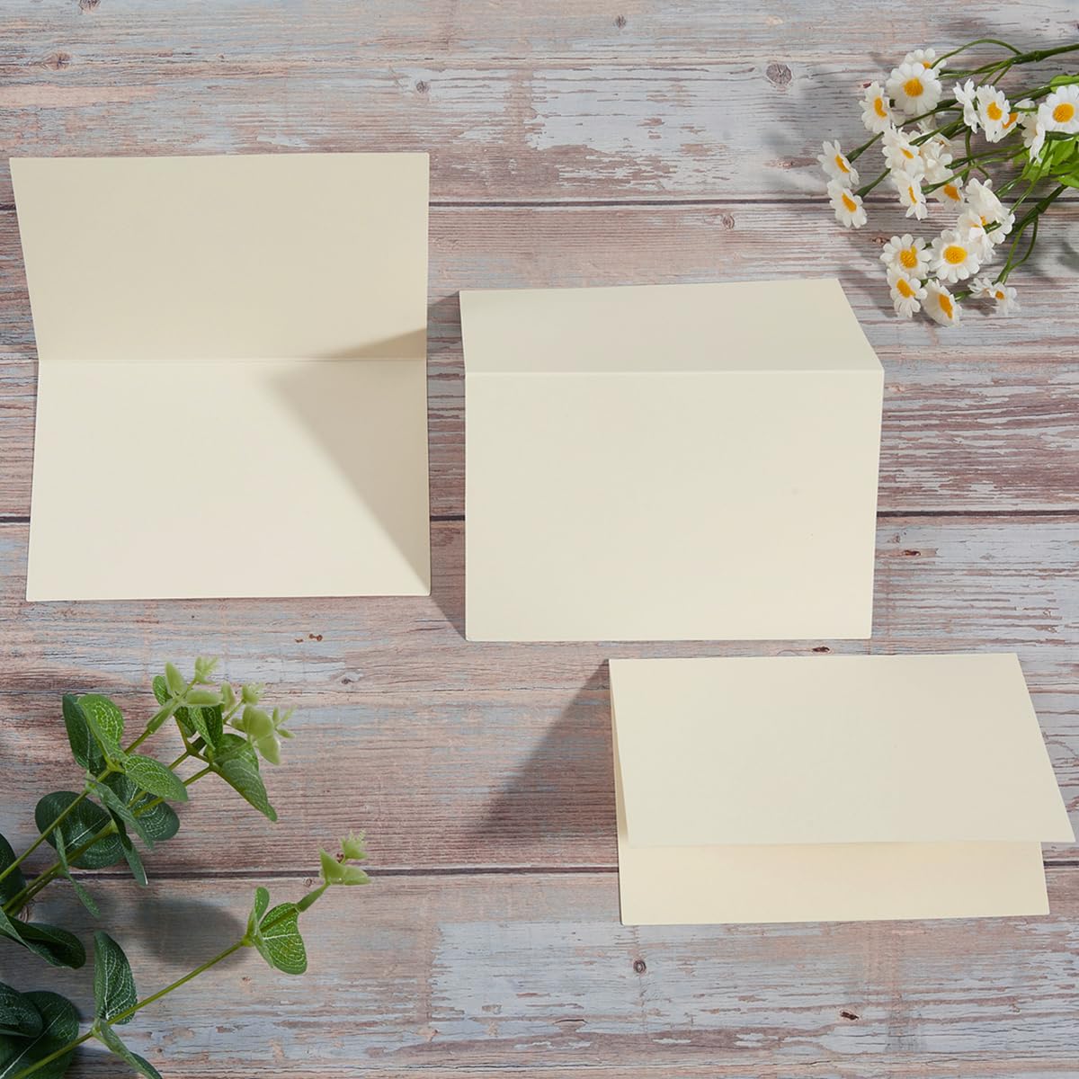 Snapklik.com : 50 Pack Blank Cards Folded Cardstock Thank You Blank ...