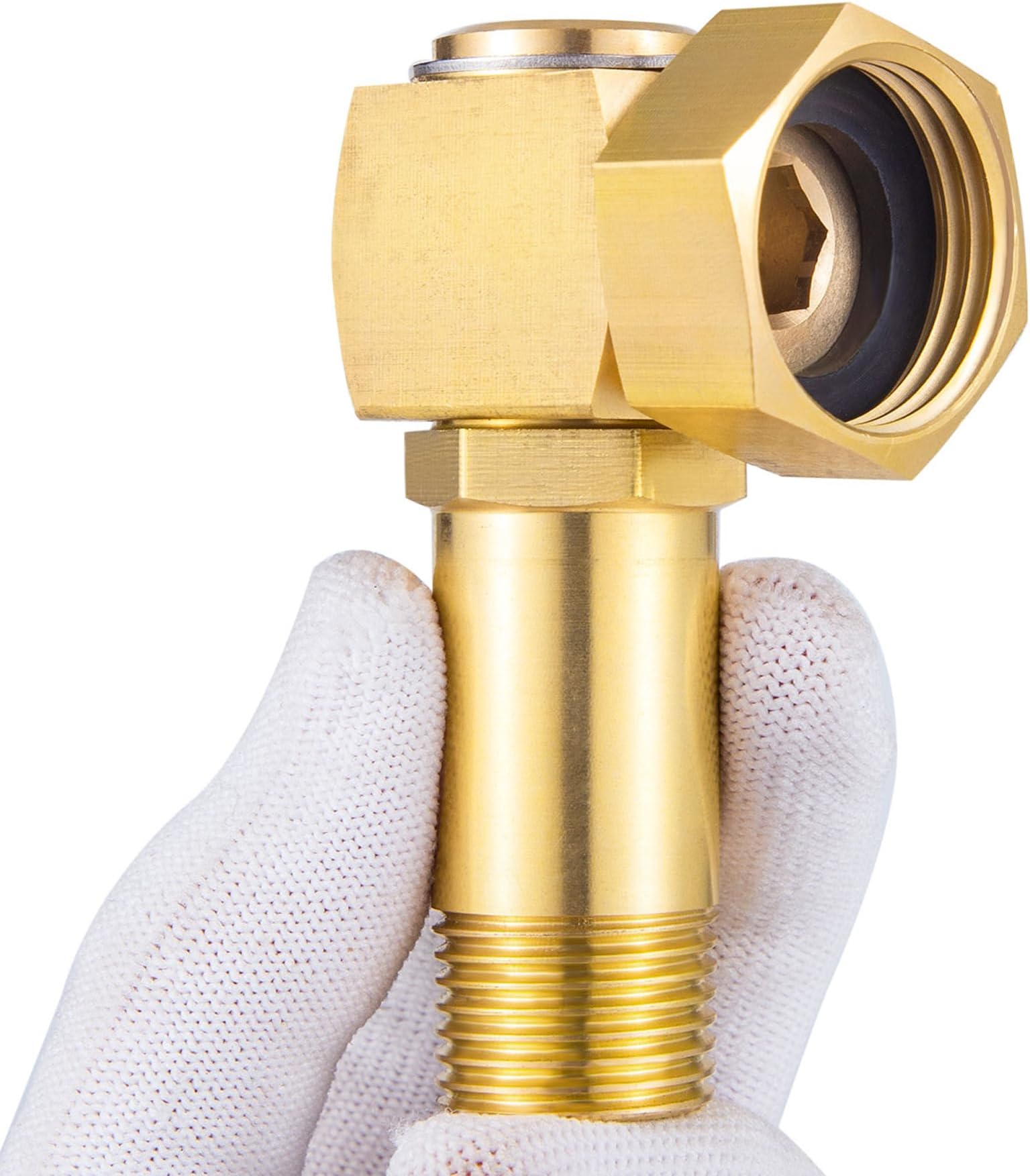 Amazon.com : Breezliy Lead-Free Brass Garden Hose Adapter,Hose Reel ...
