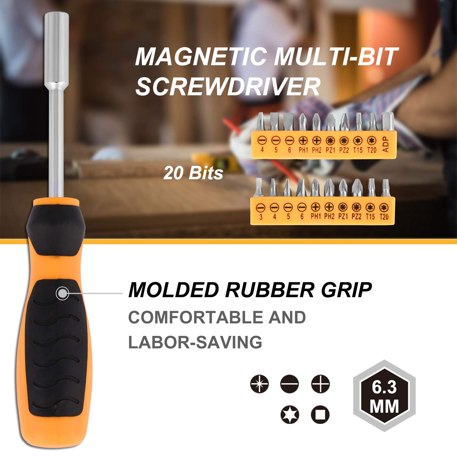 Snapklik.com : COMOWARE 40 Pcs Home Tool Kit - Basic Household Hand ...