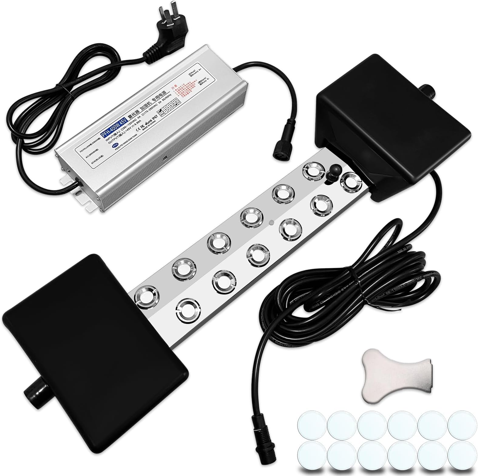 Amazon.com : Qnemaei Ultrasonic Mist Maker 12 Head,Add Replacement ...