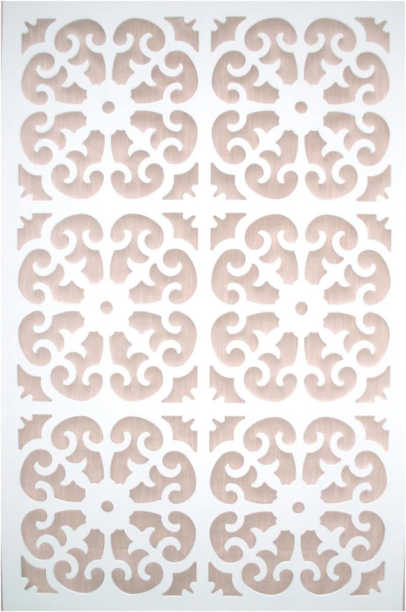 Amazon.com: Acurio Roman White Vinyl Lattice Decorative Privacy Panel ...