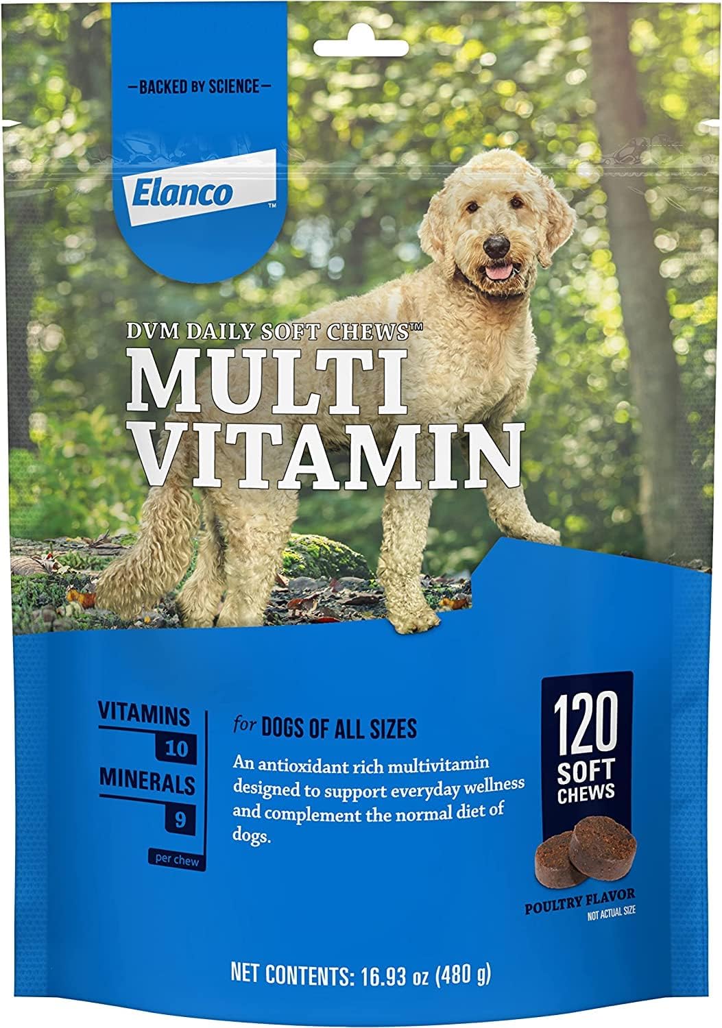 Amazon.com : Elanco Daily Multi Vitamin Soft Chews for dogs, 120 soft ...