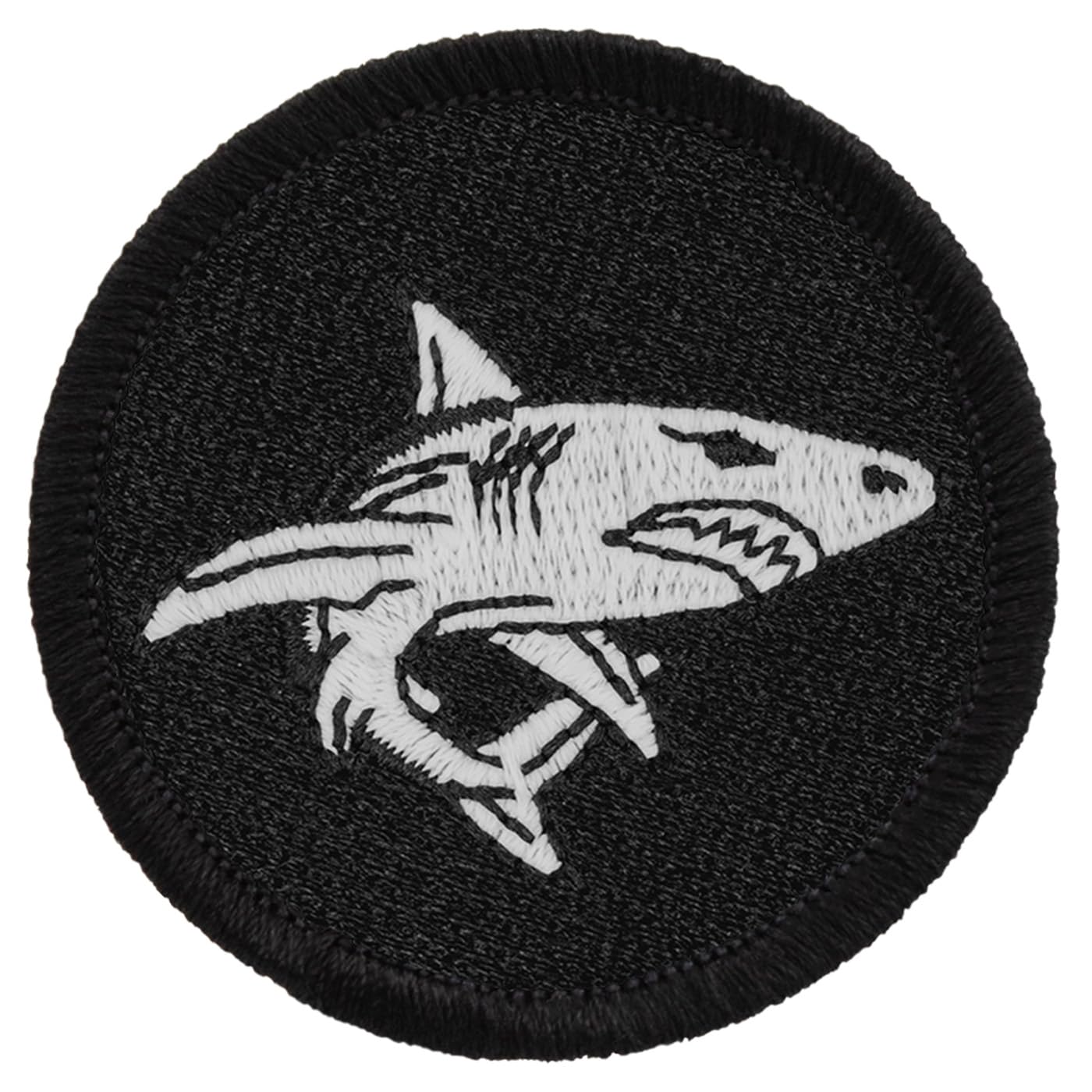 Amazon.com: Glow Shark Patrol Patch - 2" Diameter Round Embroidered ...