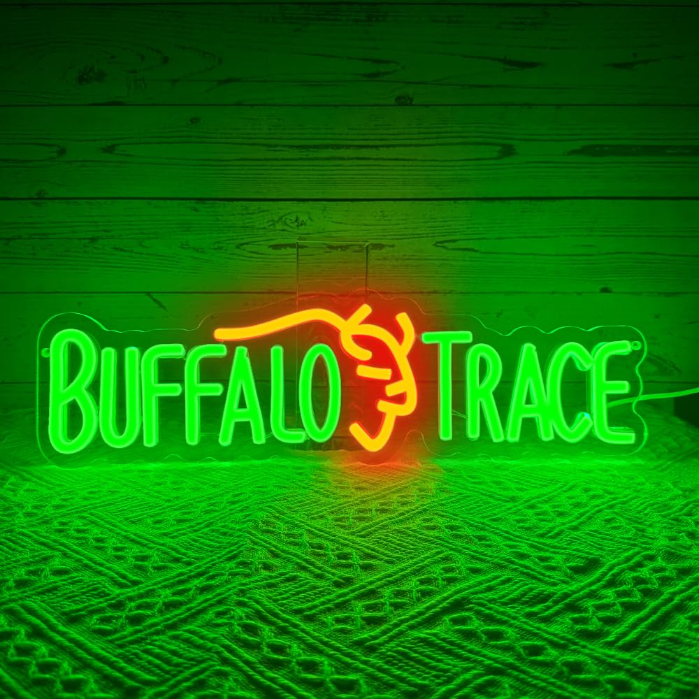 Amazon.com: XJNOLGXIQU Buffalo trac Neon Sign Buffalo Bourbon Whiskey ...