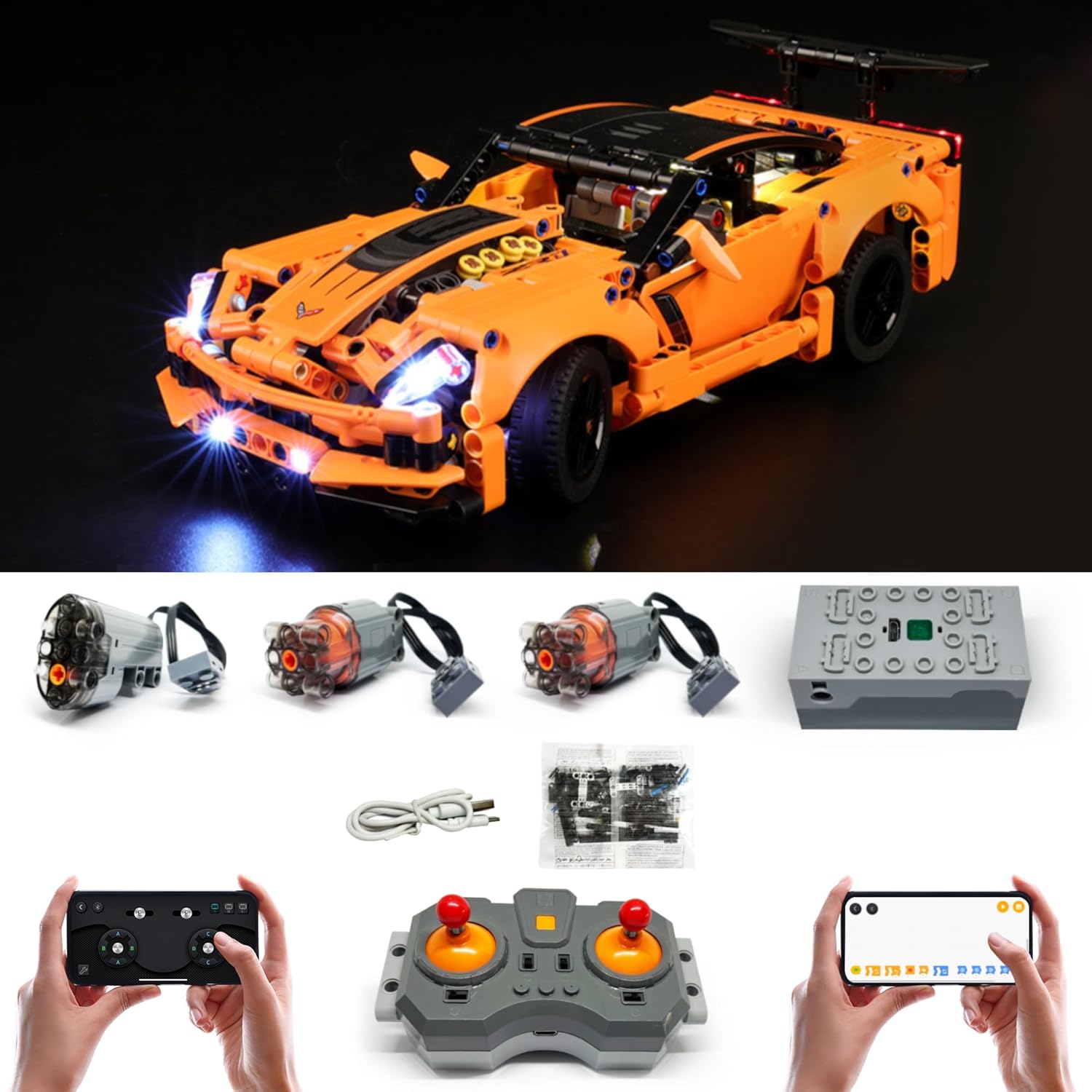 Amazon.com: Motor and Remote Control, LED Light Set for Lego 42093 ...