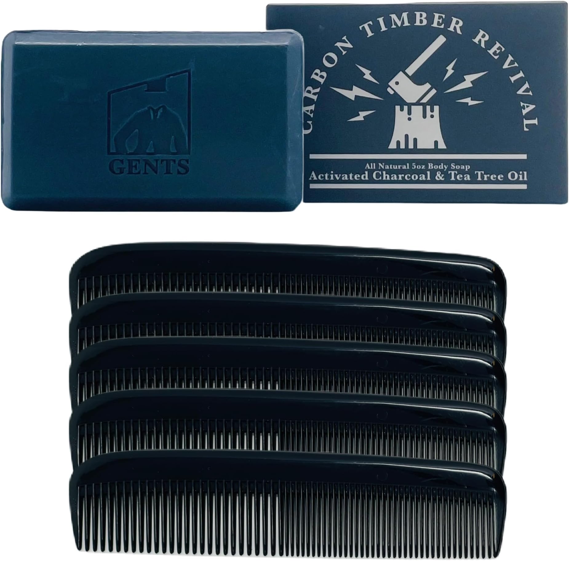 Amazon.com : G.B.S (5 Pack) Pocket Comb Black Unbreakable Round Teeth ...