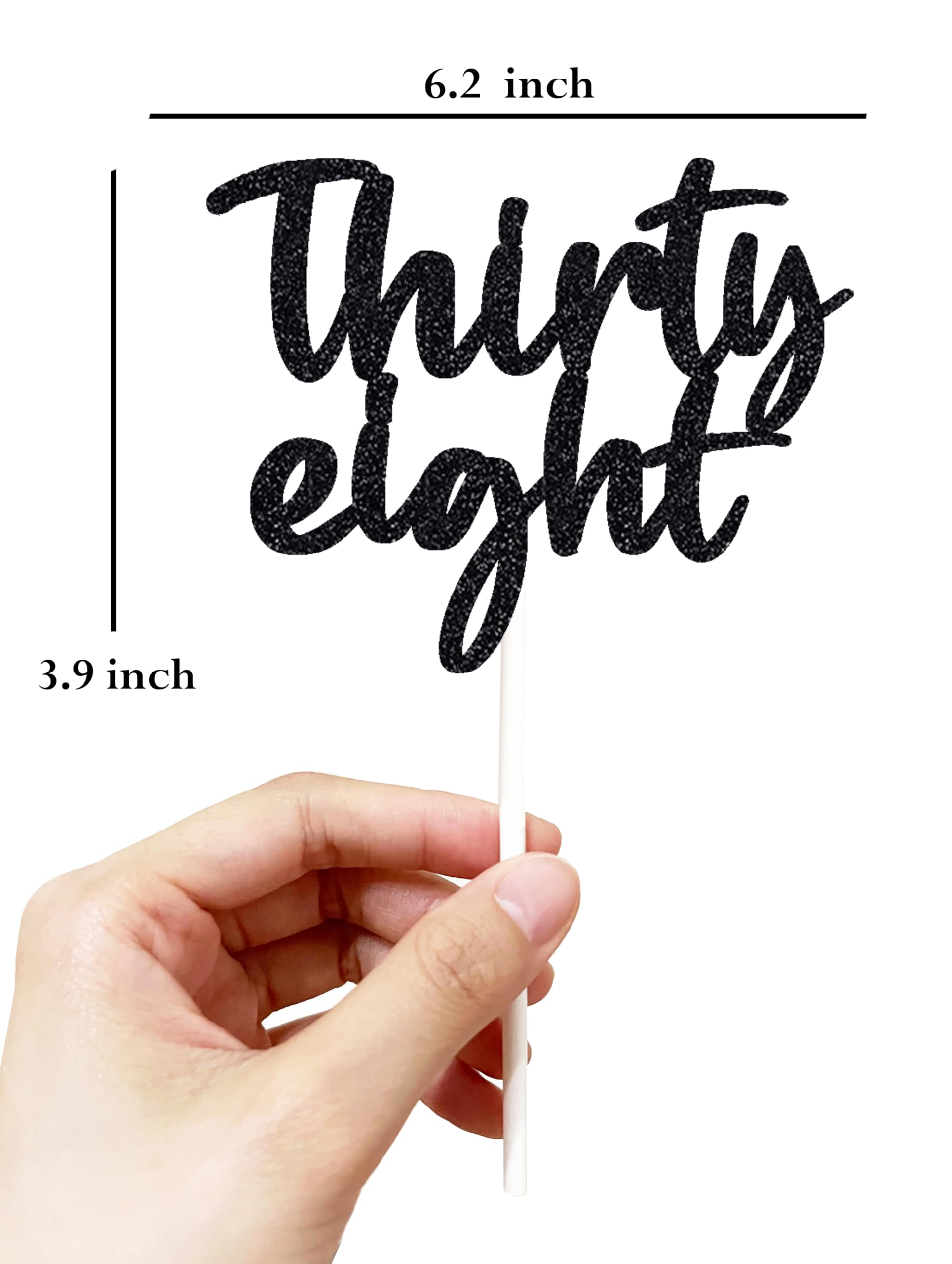 Snapklik.com : Happy 38th Birthday Cake Topper Thirty Eight Birthday ...