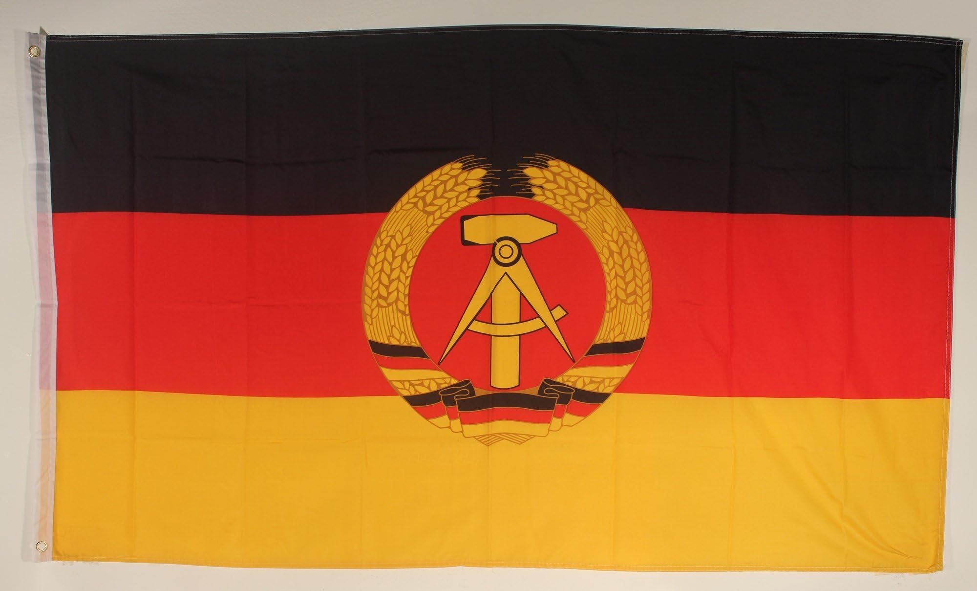 Flaggenking Flaggen/Fahnen, DDR Neu, wetterfest, Mehrfarbig, 150x90x1 ...