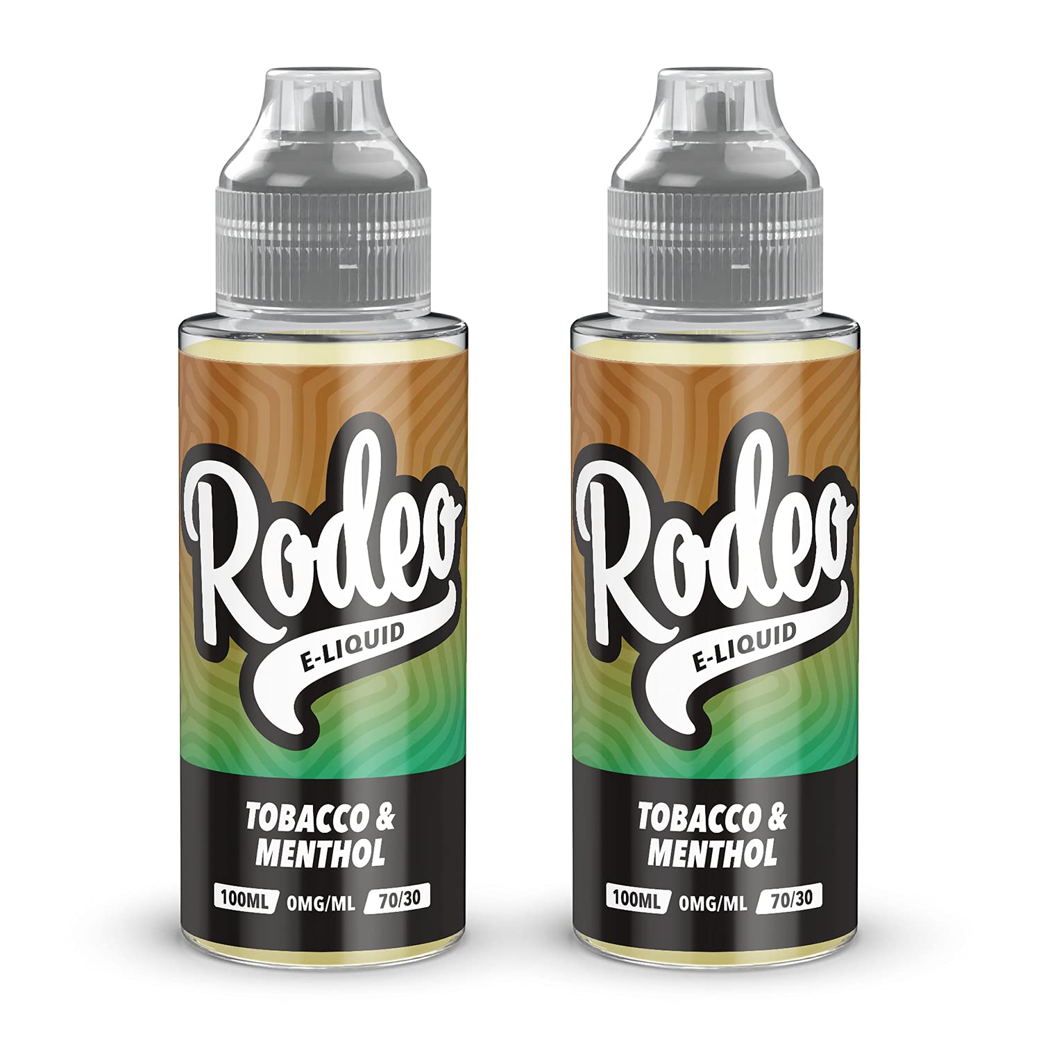 Rodeo Vape Liquid 2 x 100ml Tobacco Menthol Vape Juice E Liquid 70/30 ...