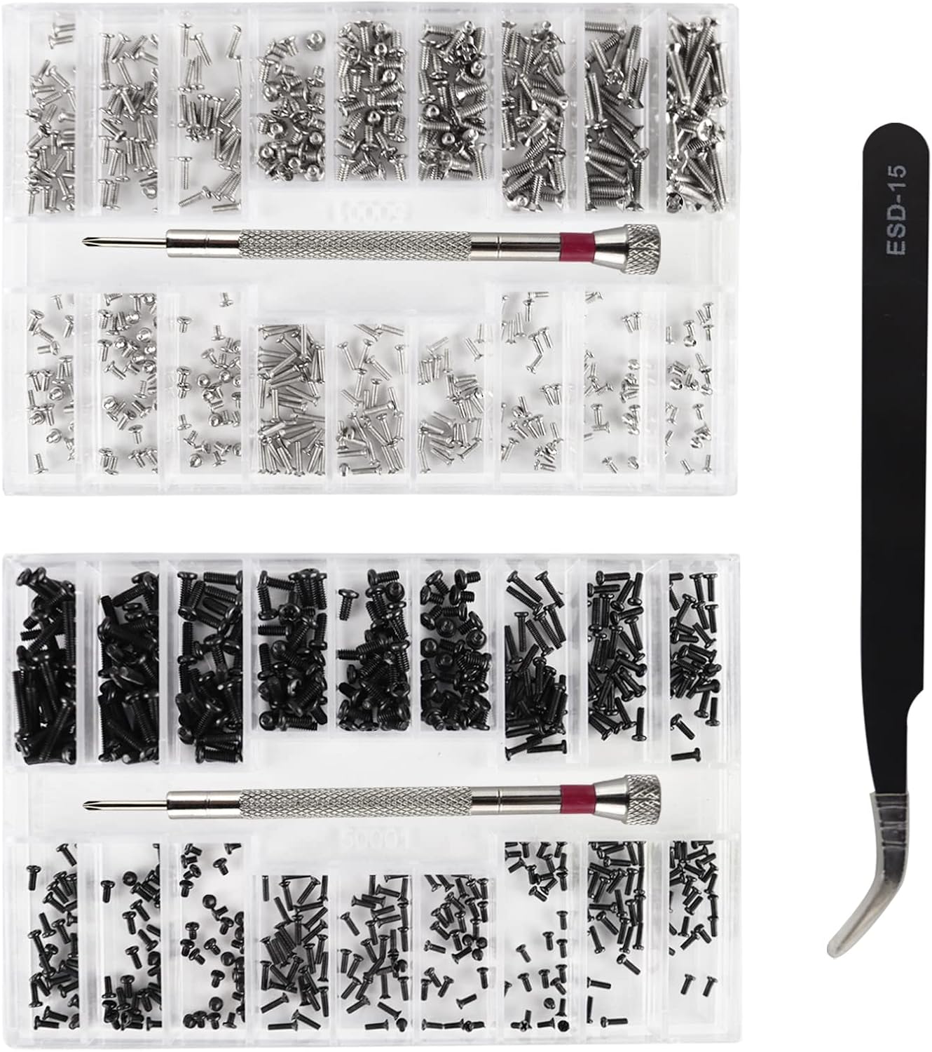 Micro Screw Repair Set 1000 Pieces Glasses Repair Set Glasses Screws ...