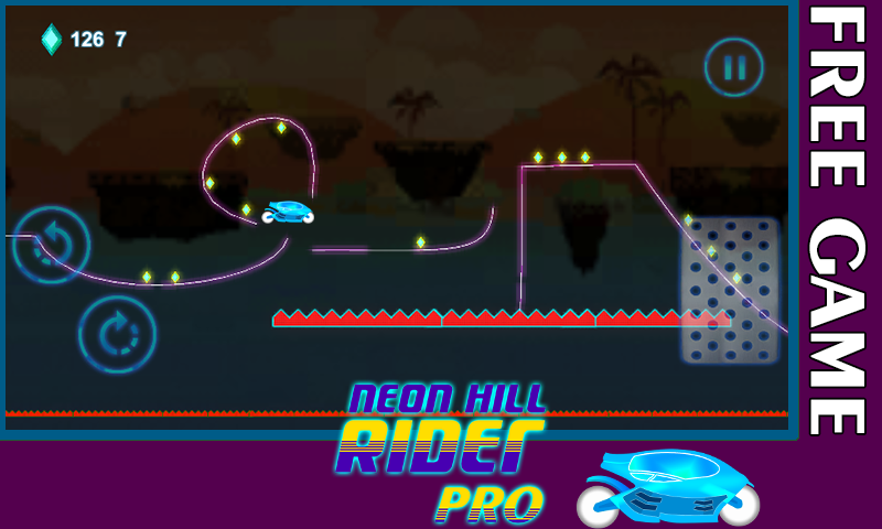Neon Hill Rider Pro | New neon Rider game | Best game - Application sur ...
