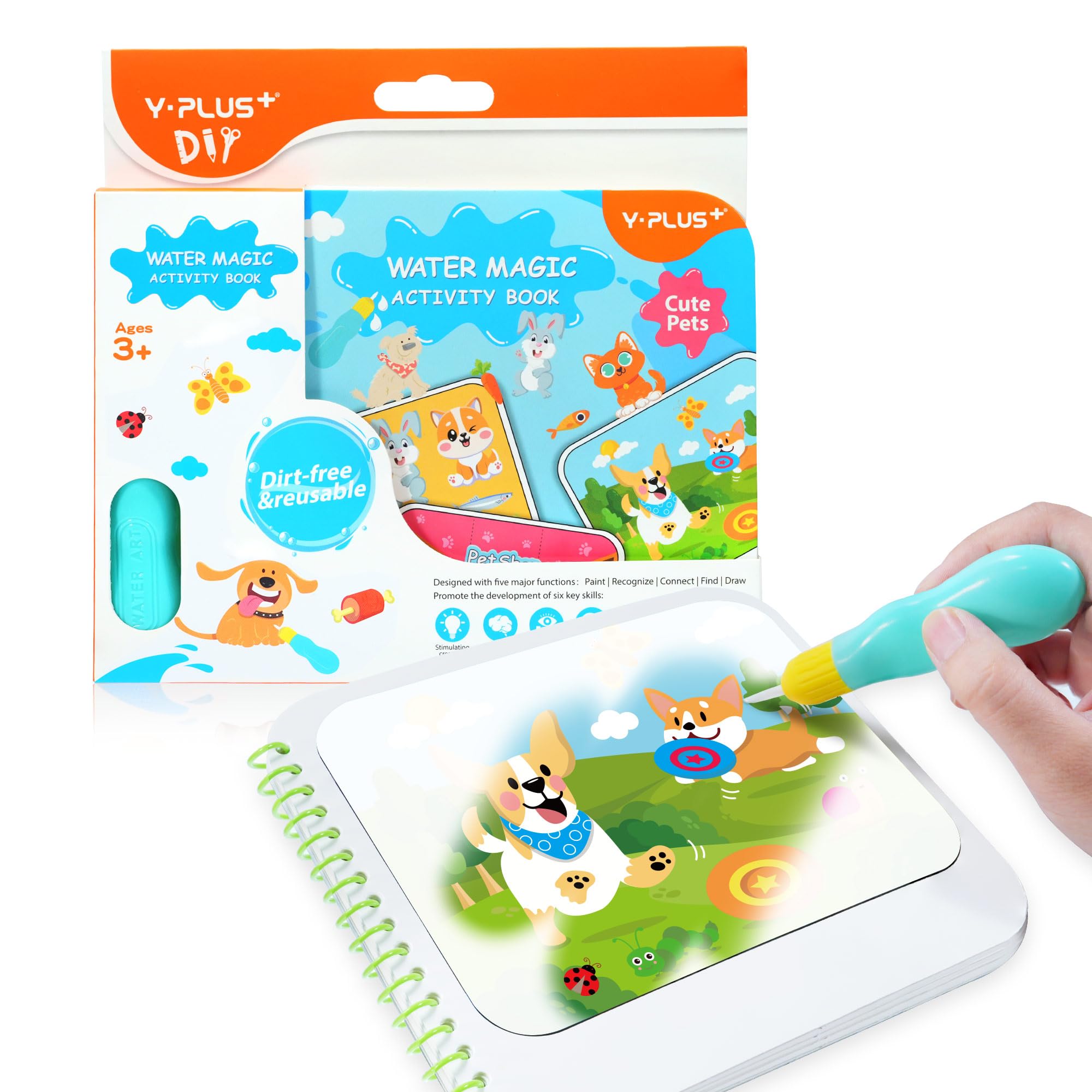 Water Painting Books for Kids – YPLUS Magic Painting Books with Water ...