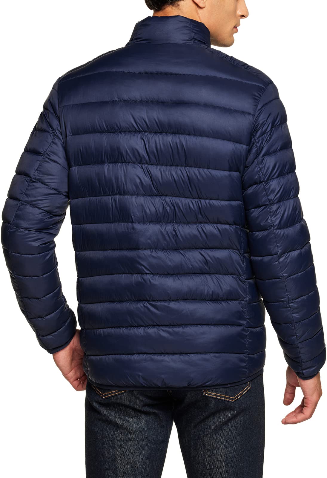 Snapklik.com : TSLA Mens Lightweight Packable Accent Puffer Jacket