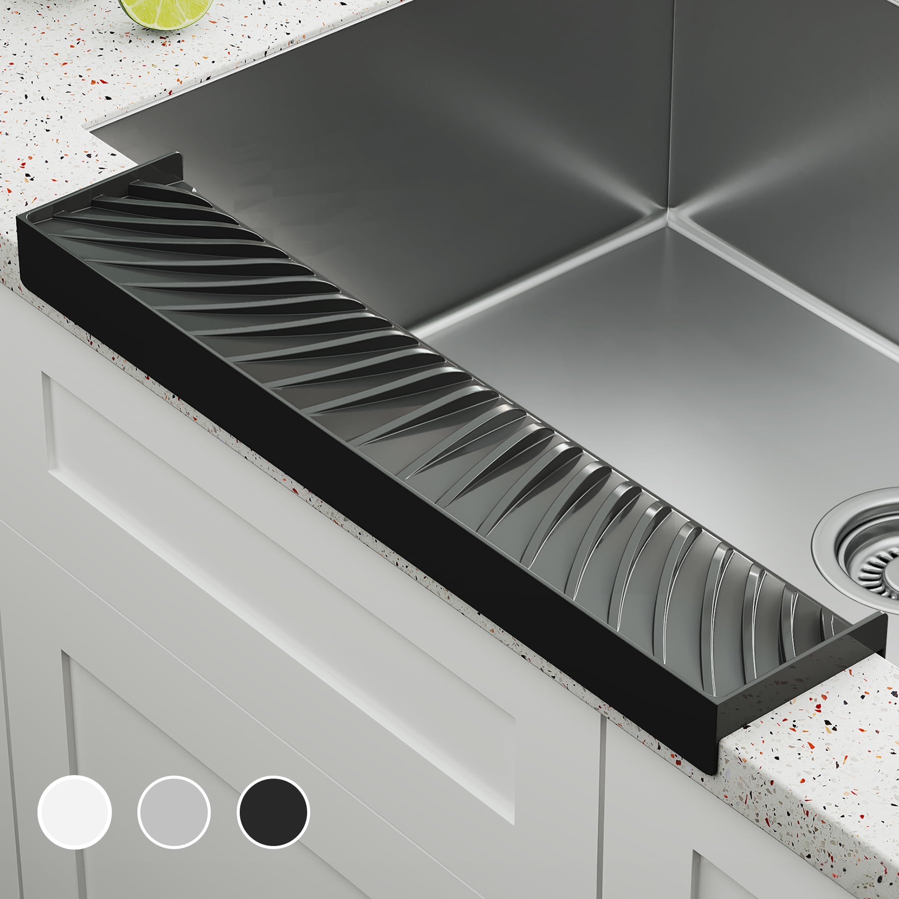 Amazon.com: NiHome Multi-Use Silicone Kitchen Sink Edge Guard for Stone ...