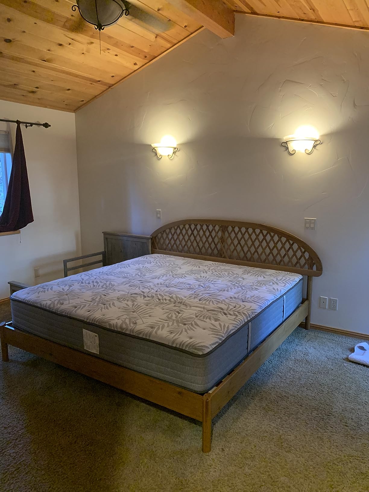 $13/mo - Finance NTC Gem Wooden Bed Frame with Headboard, Crafted from ...