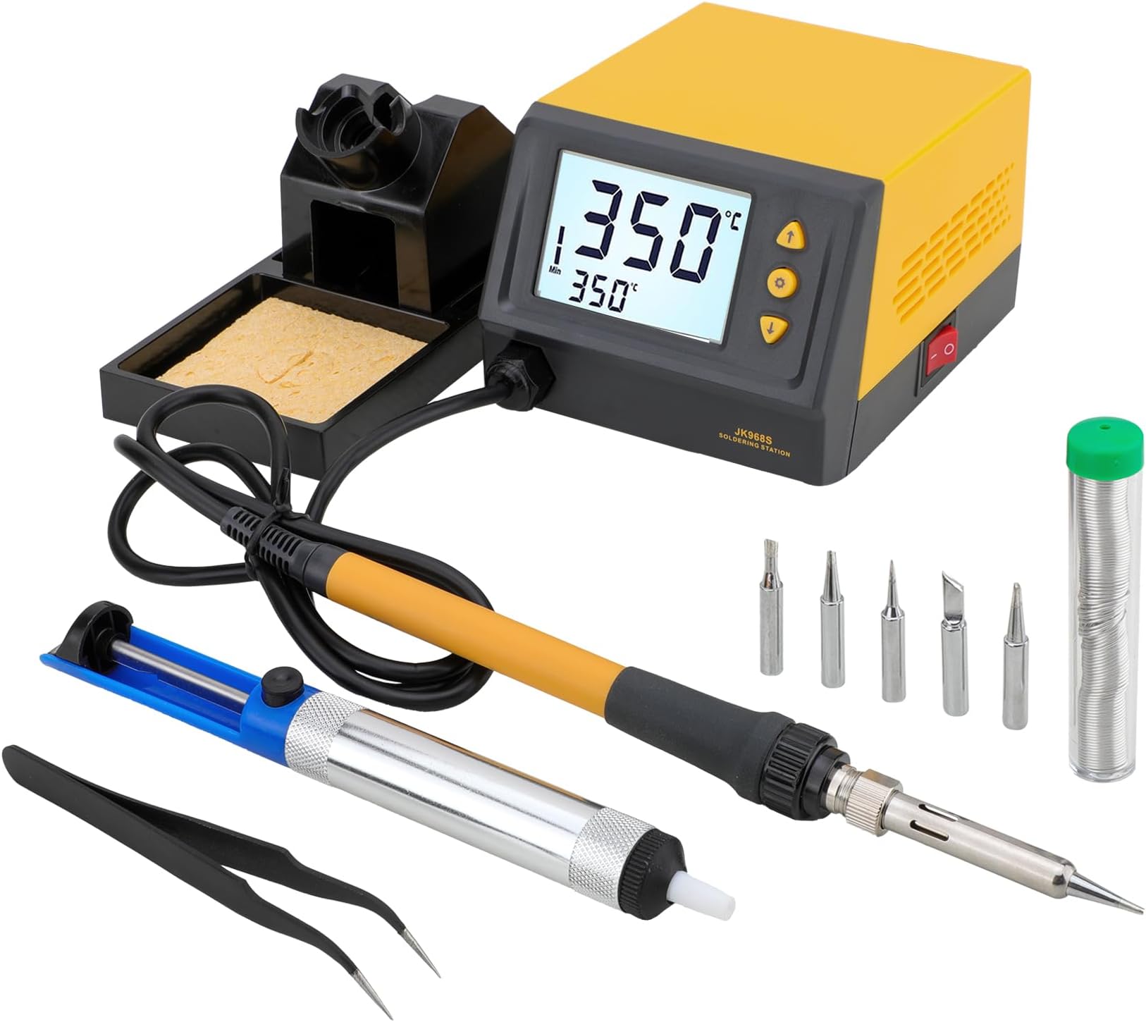 Dercov Soldering Iron Station,90W Soldering Station with 3 Inch Screen ...
